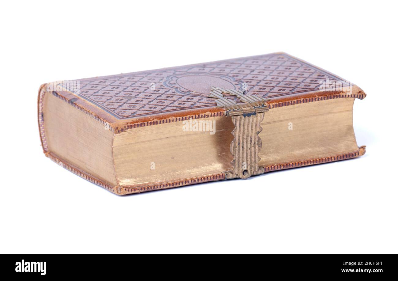 A vintage antique book with clasp Stock Photo - Alamy
