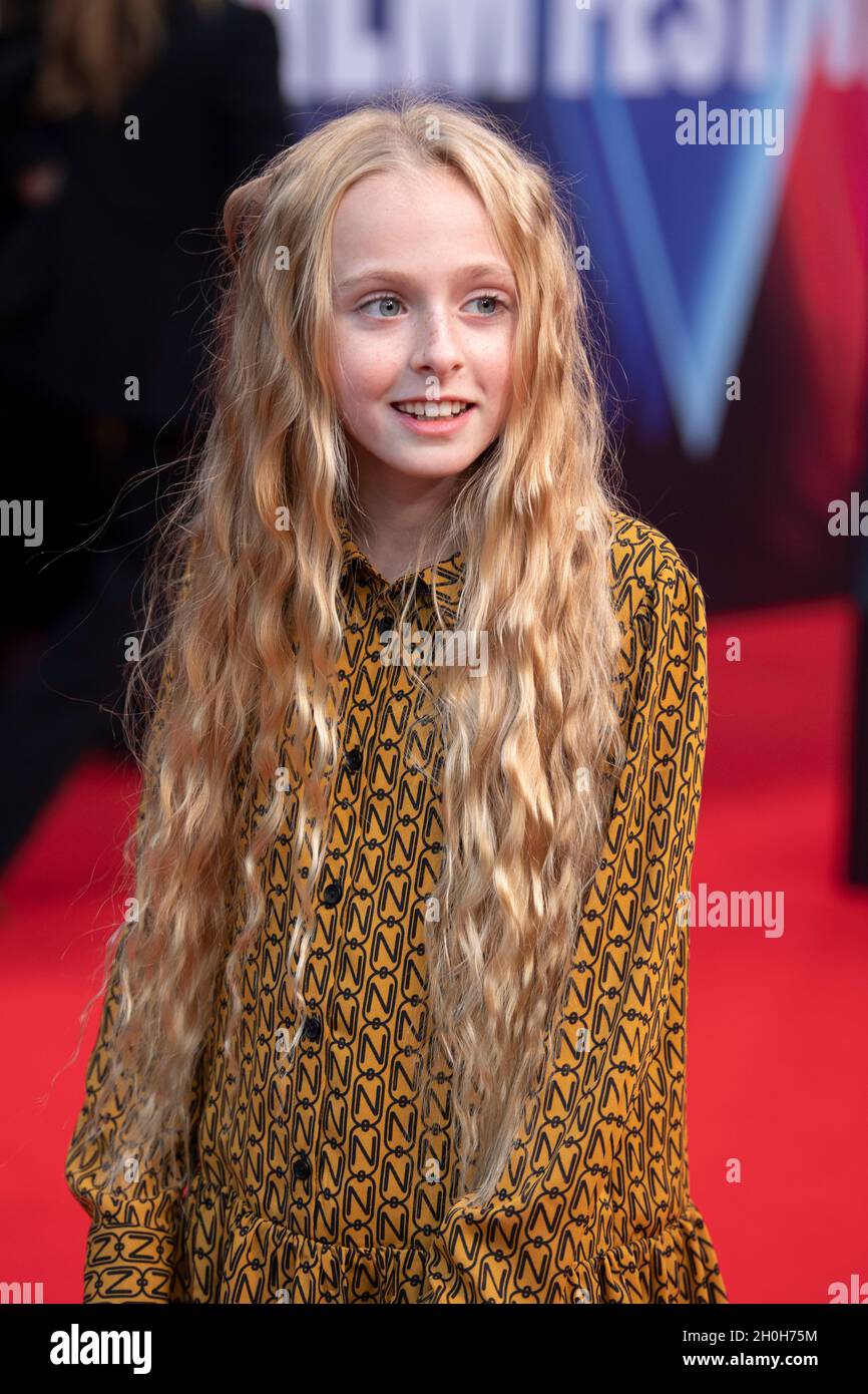LONDON, ENGLAND - OCTOBER 12: Olive Tennant attends the UK Premiere of ...