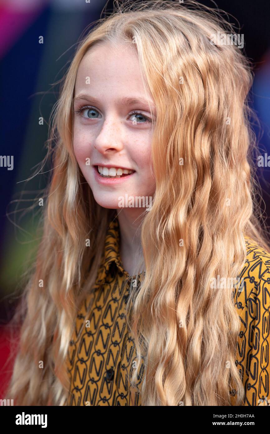 LONDON, ENGLAND - OCTOBER 12: Olive Tennant attends the UK Premiere of ...