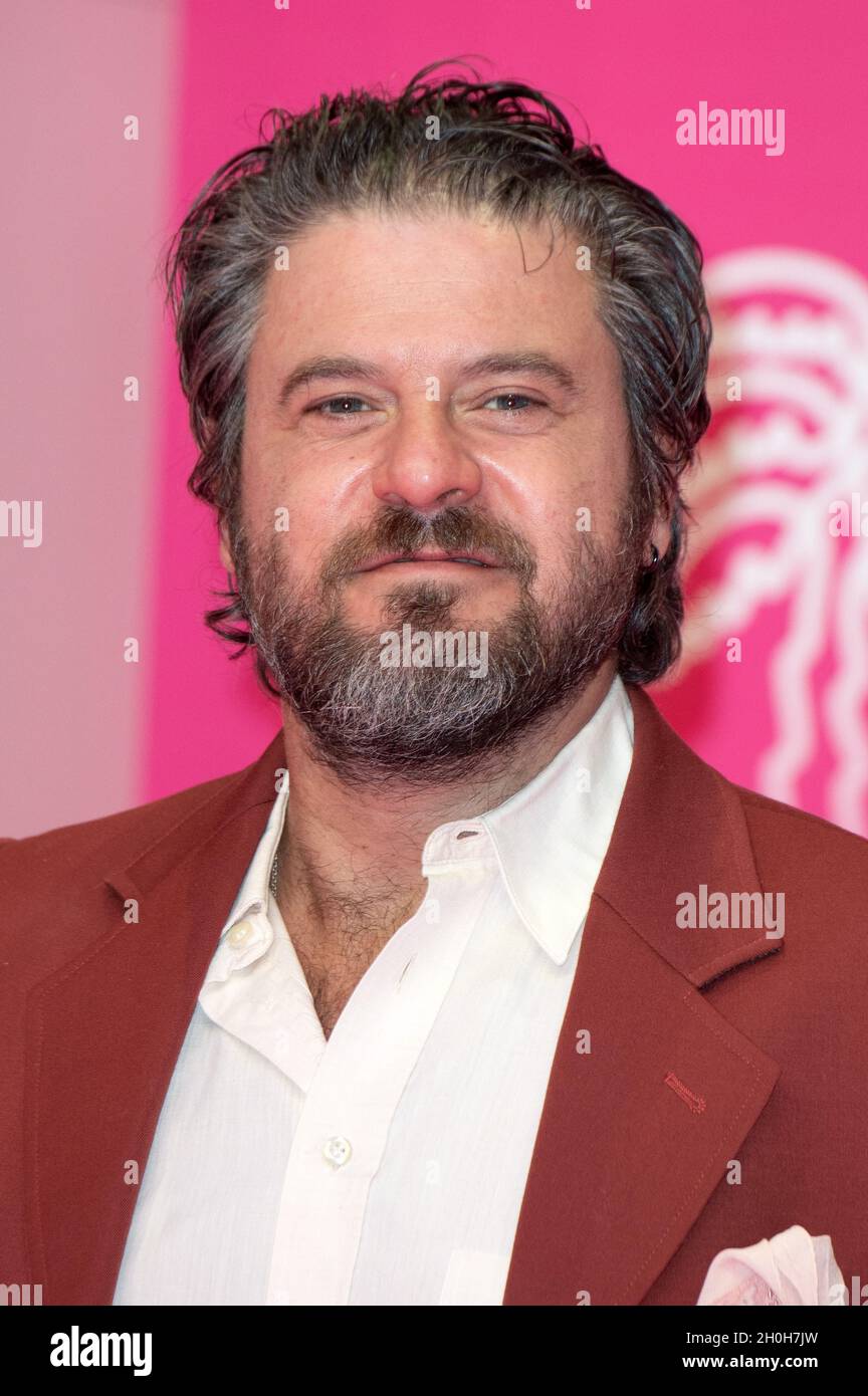 Cannes, France. October 12, 2021, Edoardo Pesce attends the 4th edition ...