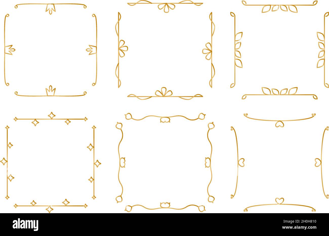 Gold Wedding Borders