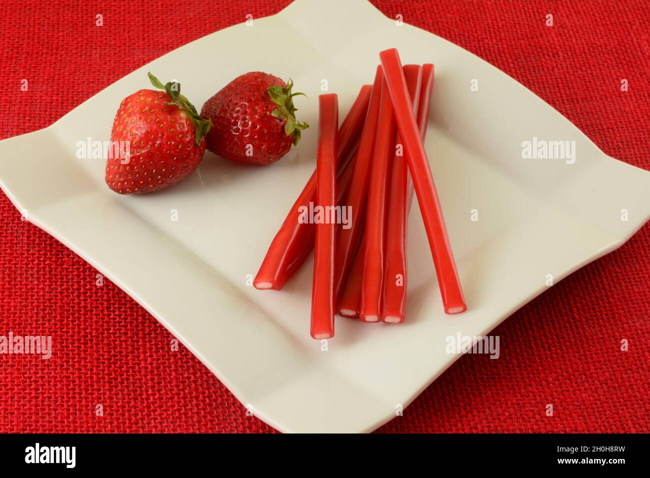 Gummy candy strawberry hi-res stock photography and images - Alamy
