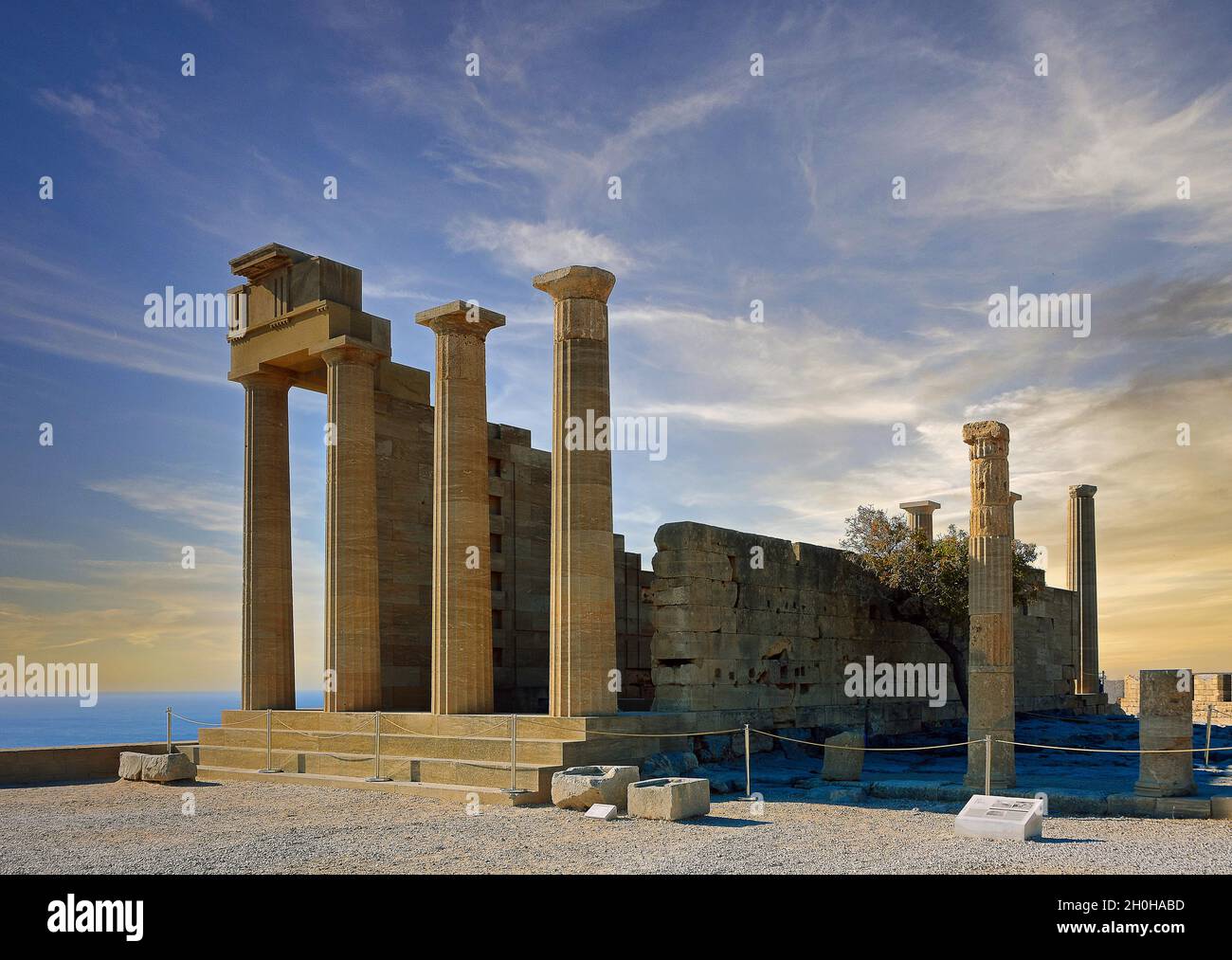 Acropolis of Lindos on Rhodes, Greece Stock Photo - Alamy