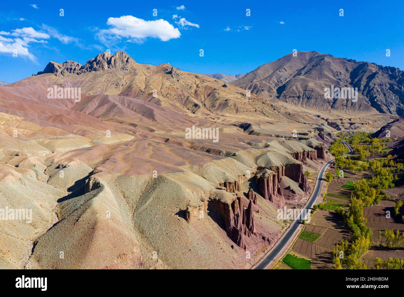 Aerial of the mountains around Bamyan, Afghanistan Stock Photo - Alamy