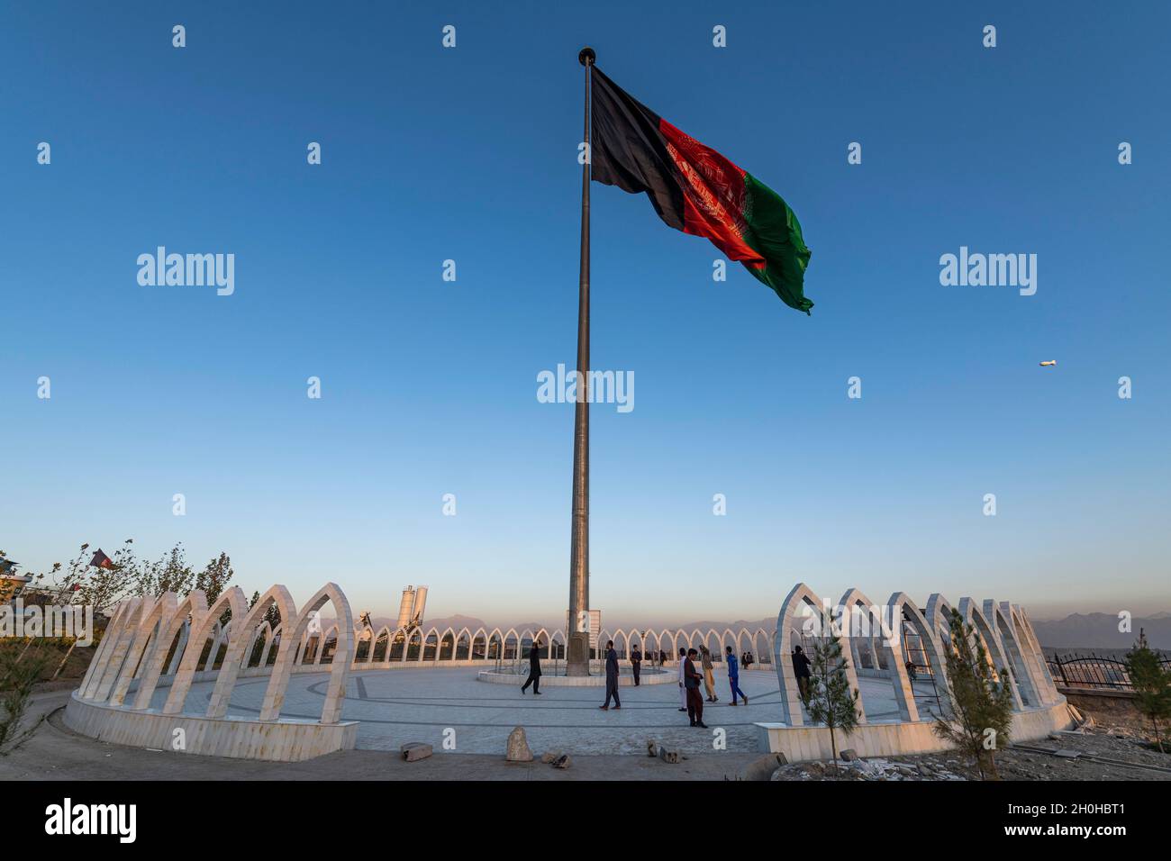 Giant flag over Kabul, Afghanistan Stock Photo - Alamy