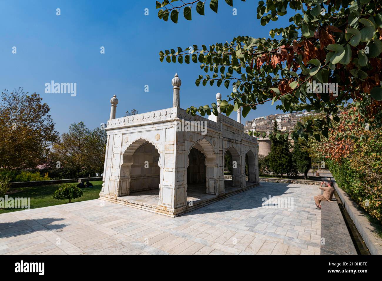 Little mosque, Gardens of Babur, Kabul, Afghanistan Stock Photo - Alamy
