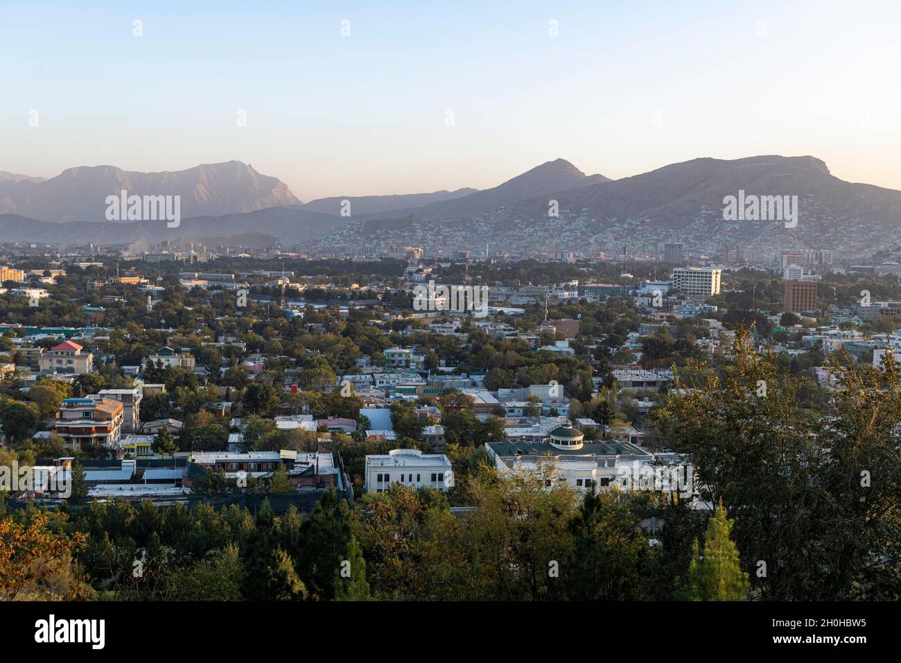 Overlook over Kabul at sunset, Afghanistan Stock Photo - Alamy