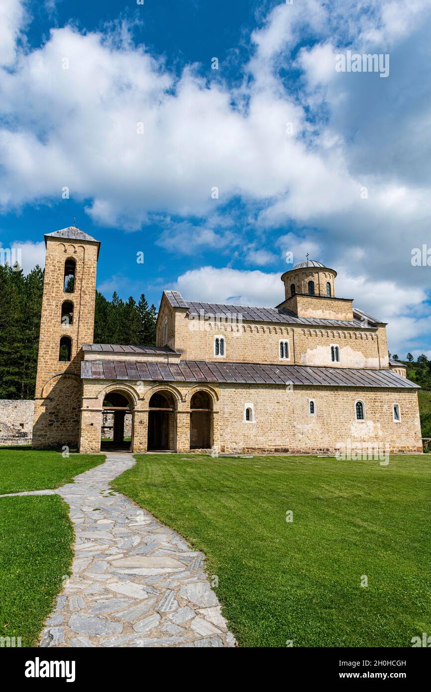 Unesco world heritage site Sopocani monastery, Novi Pazar, Serbia Stock ...