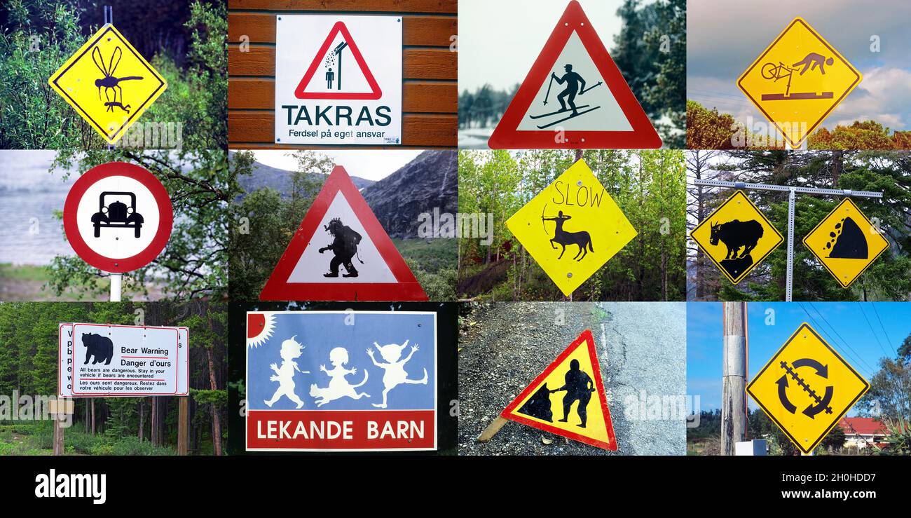 Recreation Road Signs