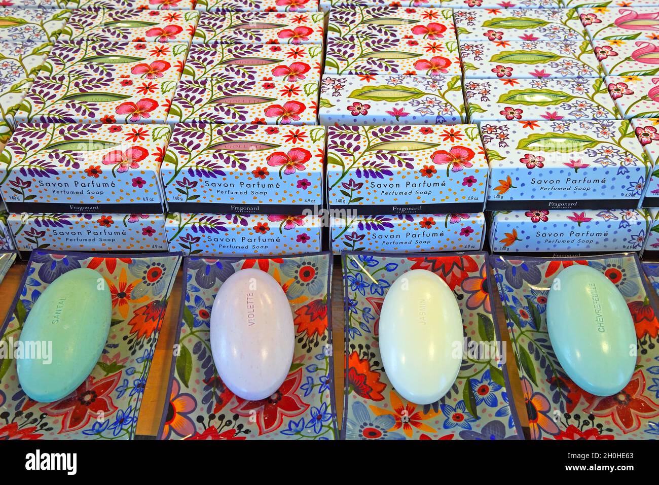 Various soaps, perfume producer, Fragonard, Grasse, Var, Provence ...