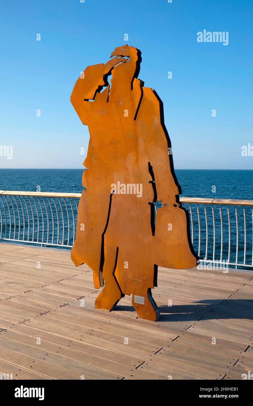 The Man with the Bell, sculpture by Johanna Stallbaum Stock Photo - Alamy