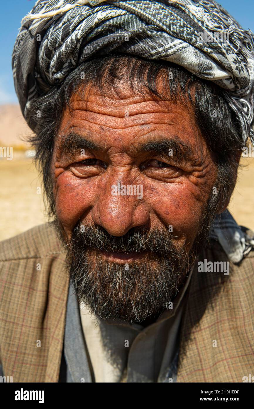 Hazara man at a Buzkashi game, Yaklawang, Afghanistan Stock Photo - Alamy