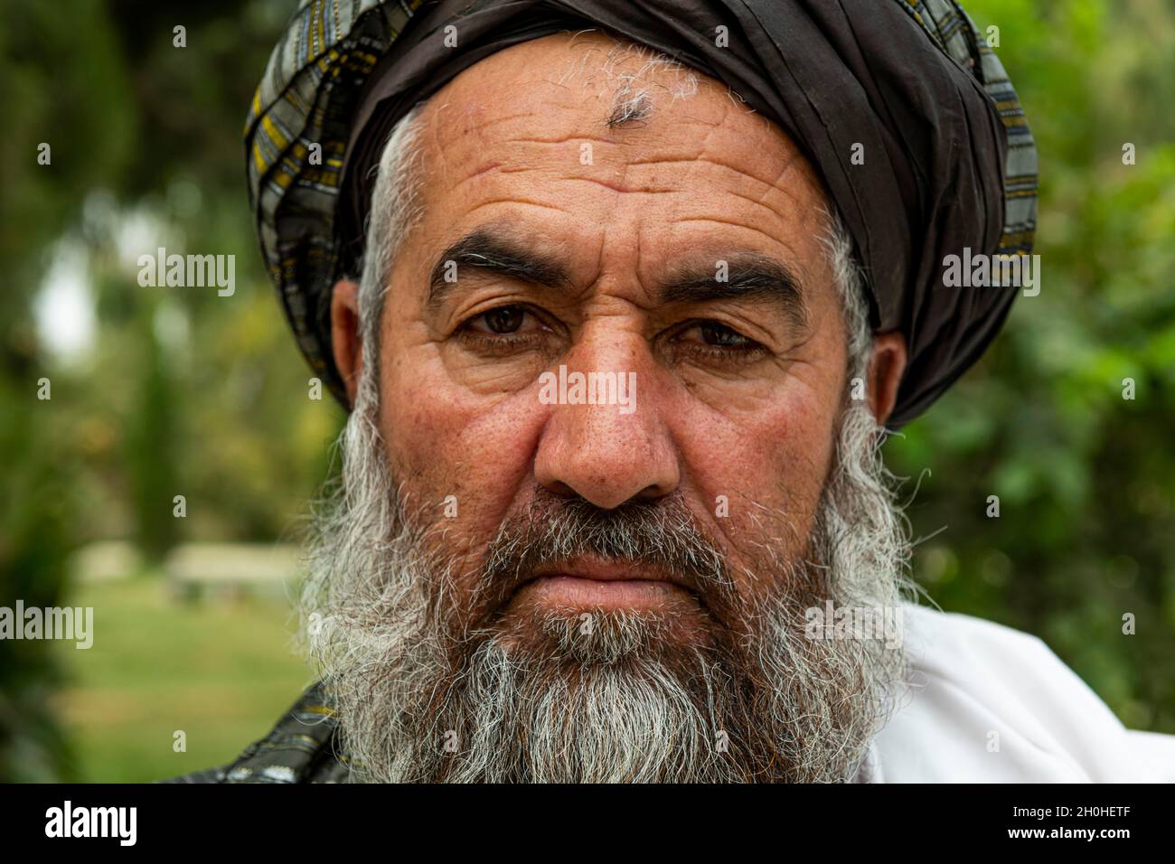 Portrait of a local man before the Mausoleum of Mirwais Khan Hotaki ...