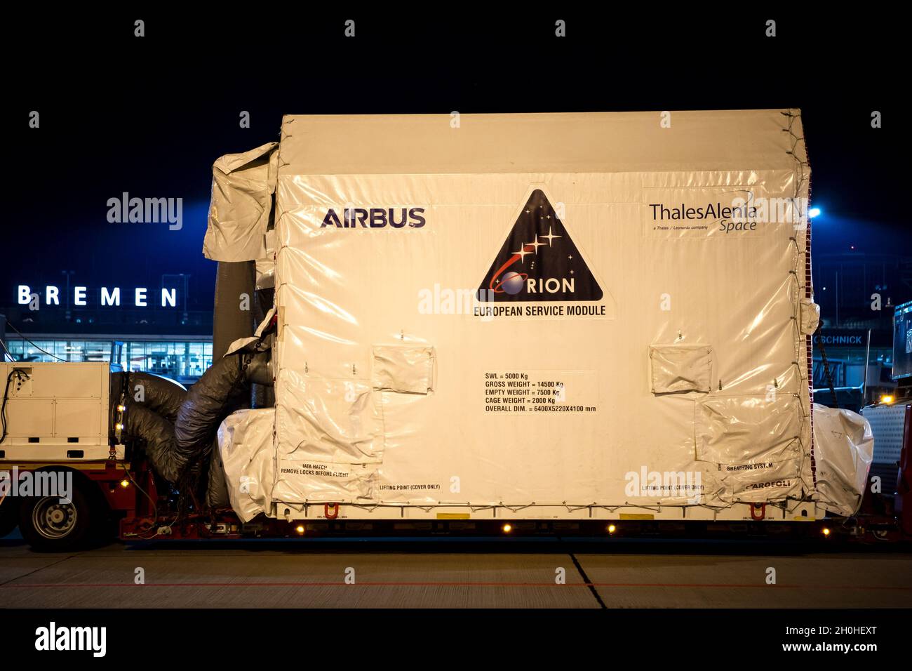 Bremen, Germany. 12th Oct, 2021. The second European Service Module ...