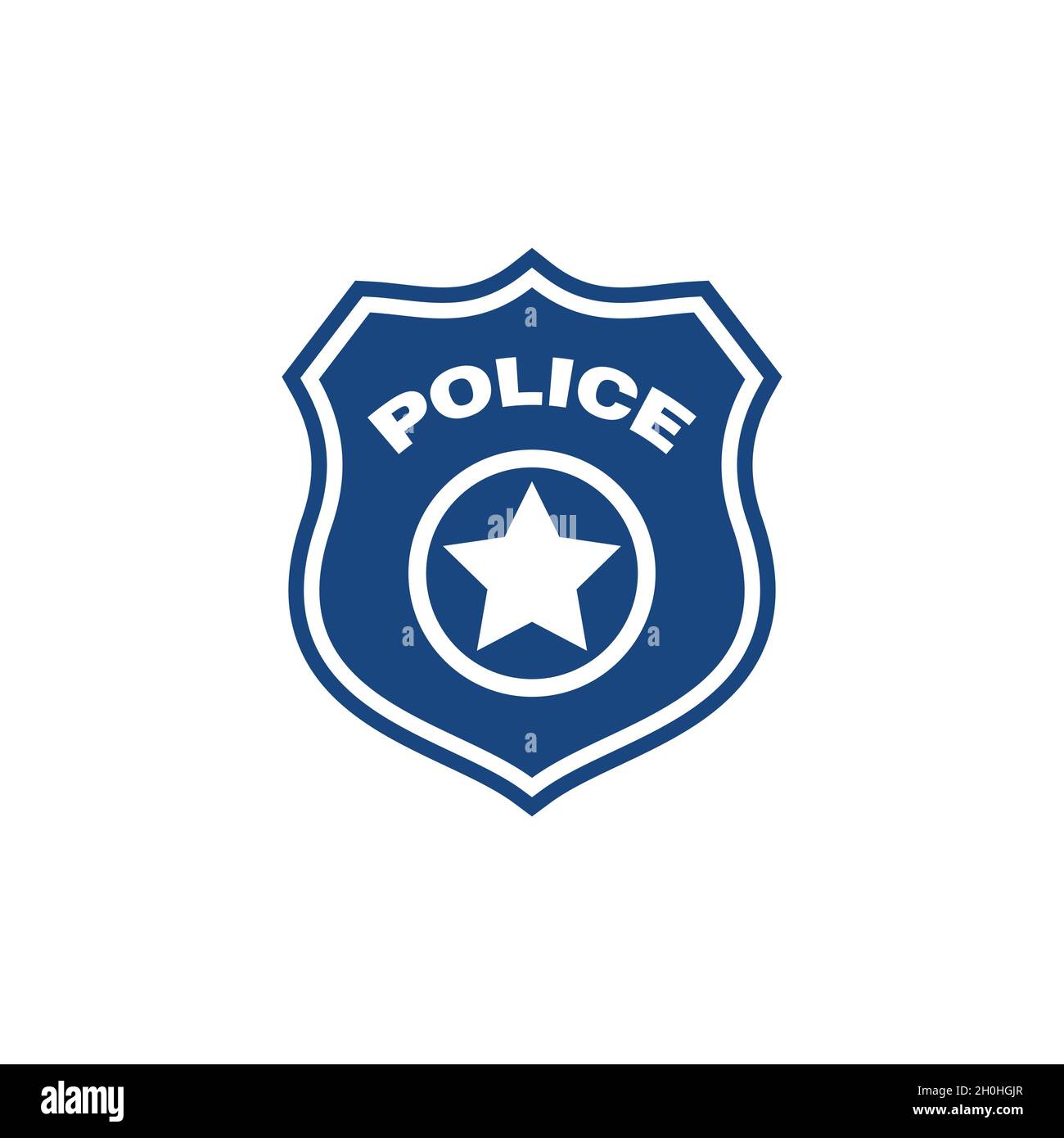 Police Vector icon design illustration Template Stock Photo - Alamy