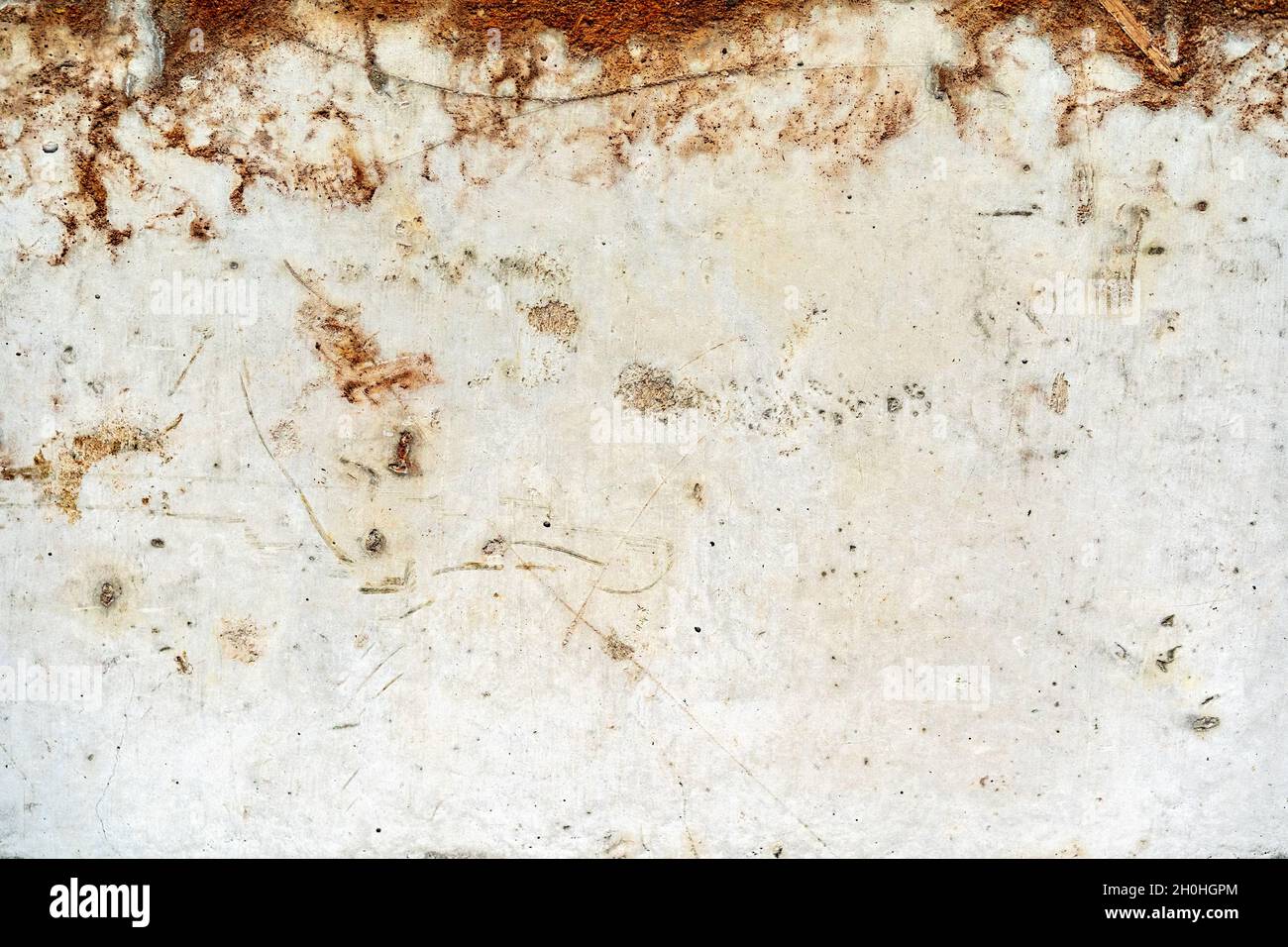 Dirty old rusty grunge white metal background Stock Photo - Alamy