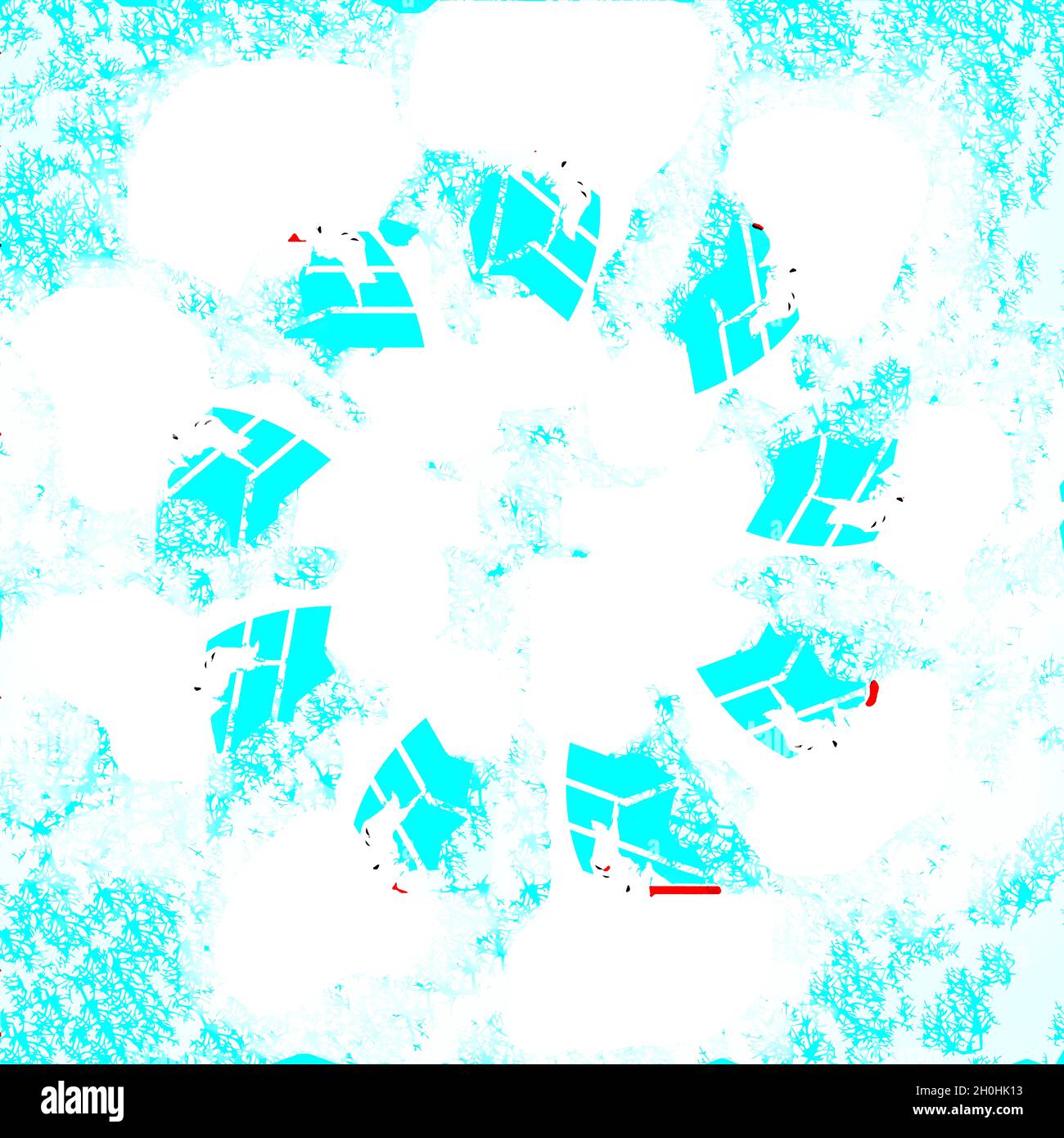STP Screen Transfer Process - 336 - CST 4 Mandala Stock Photo - Alamy