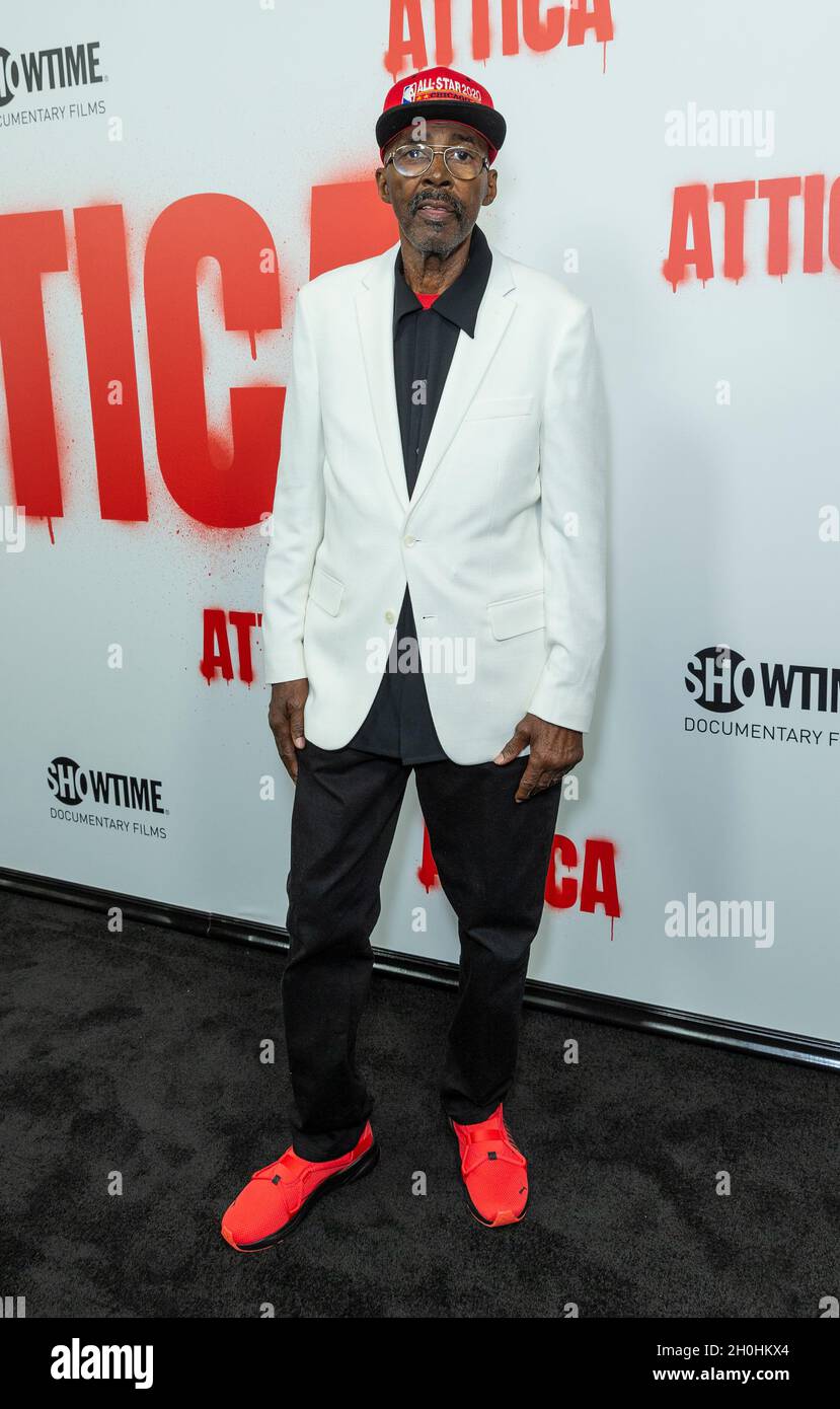 New York, USA. 12th Oct, 2021. Daniel Sheppard Attica survivor attends ...