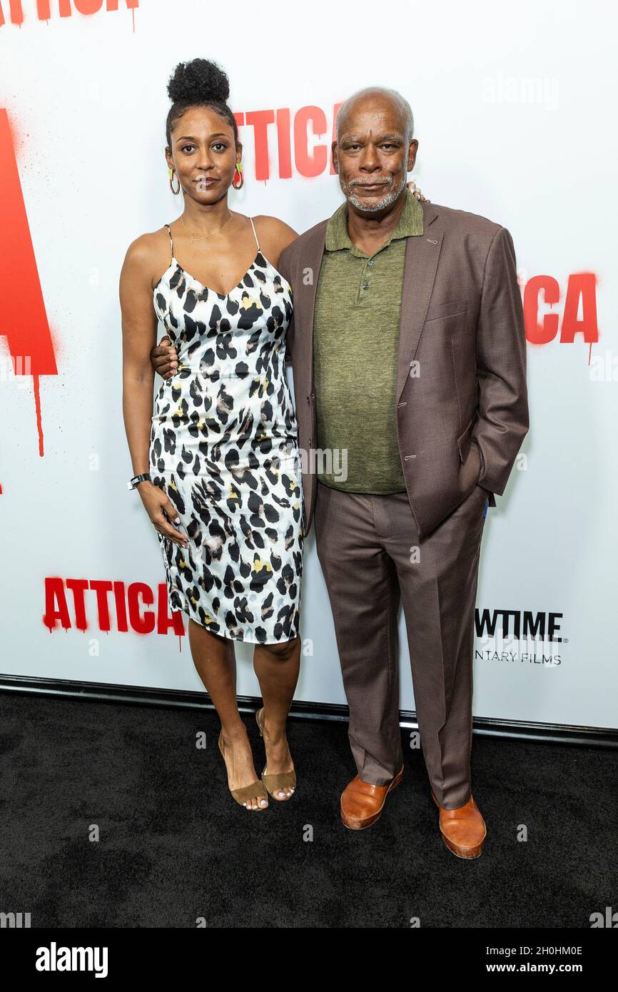 New York, USA. 12th Oct, 2021. Traci Curry and Stanley Nelson attend ...