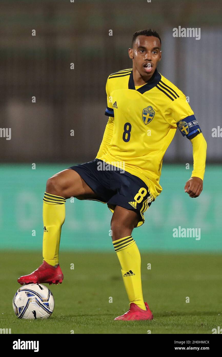 Monza, Italy. 12th Oct, 2021. Bilal Hussein of Sweden during the UEFA ...