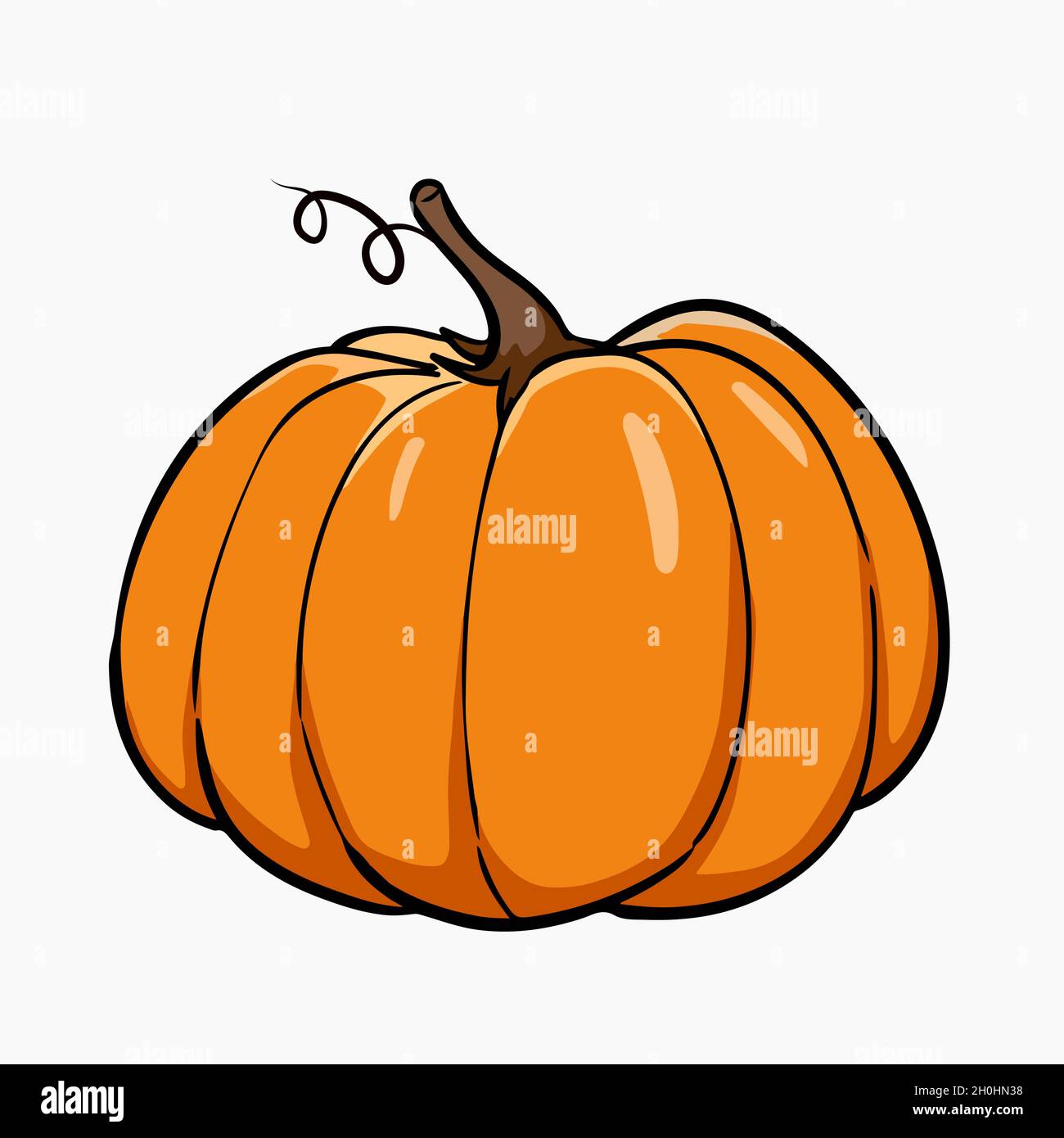 Pumpkin Vector Cartoon Illustration Clipart Stock Vector Image & Art ...