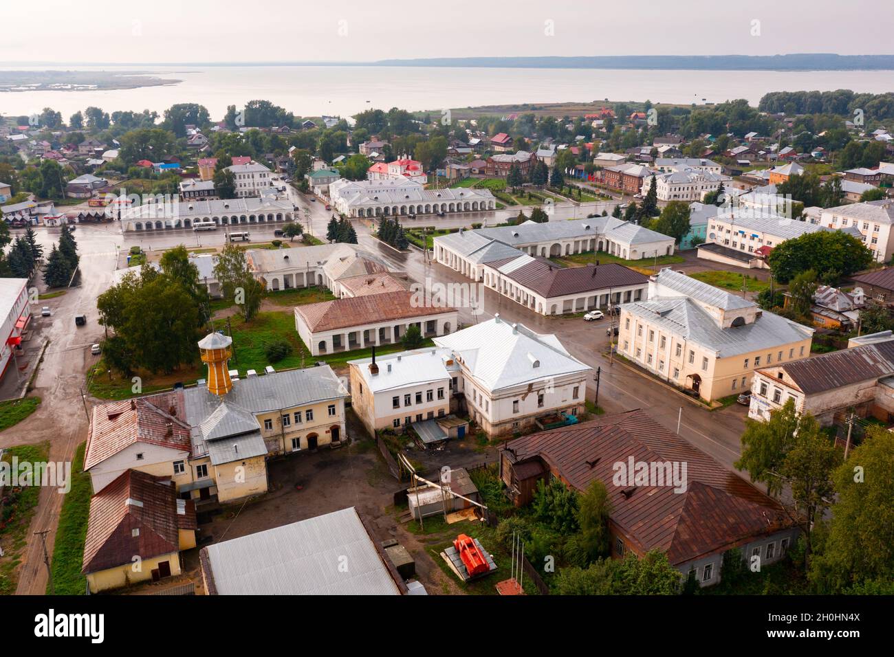 Aerial view of city of Galich. Kostroma region. Russia Stock Photo - Alamy
