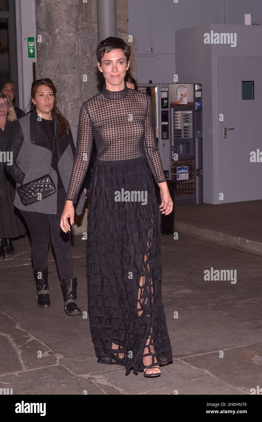 Lyon, France on October 12, 2021. Rebecca Hall attends the screening of ...