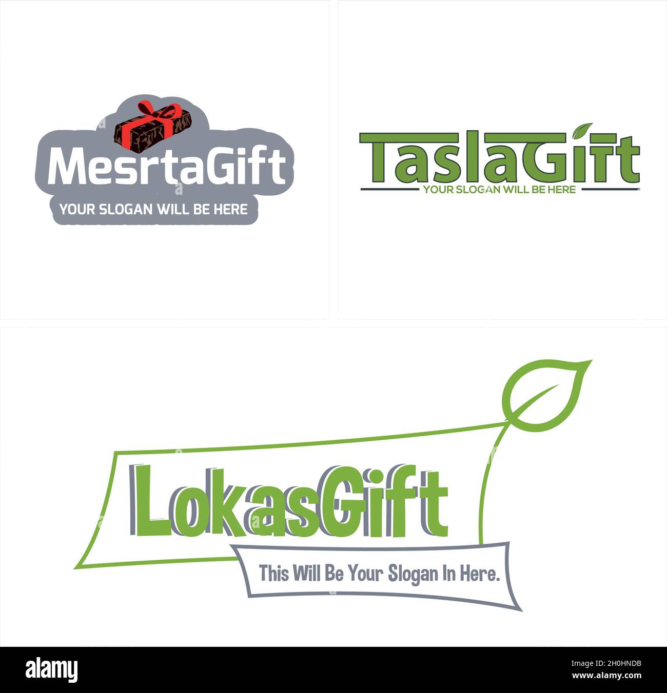 Modern gift box store logo design Stock Vector Image & Art - Alamy