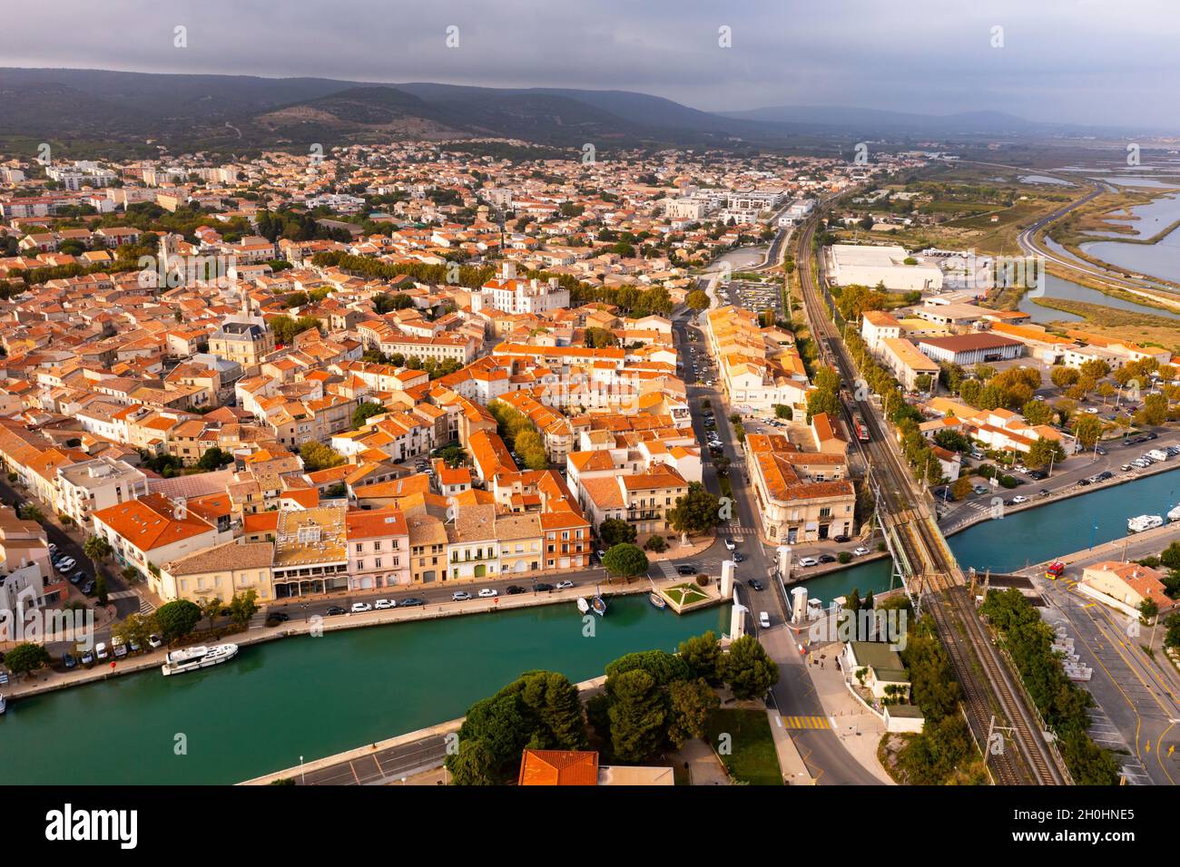 Townscape of Frontignan, France Stock Photo - Alamy