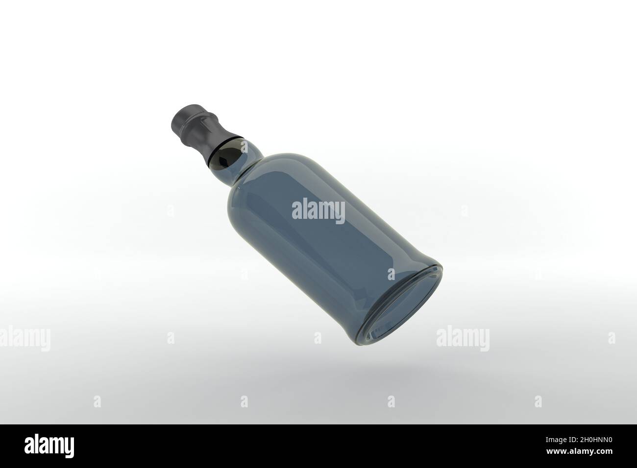 3d render of a bottle with a lid isolated on white background Stock ...