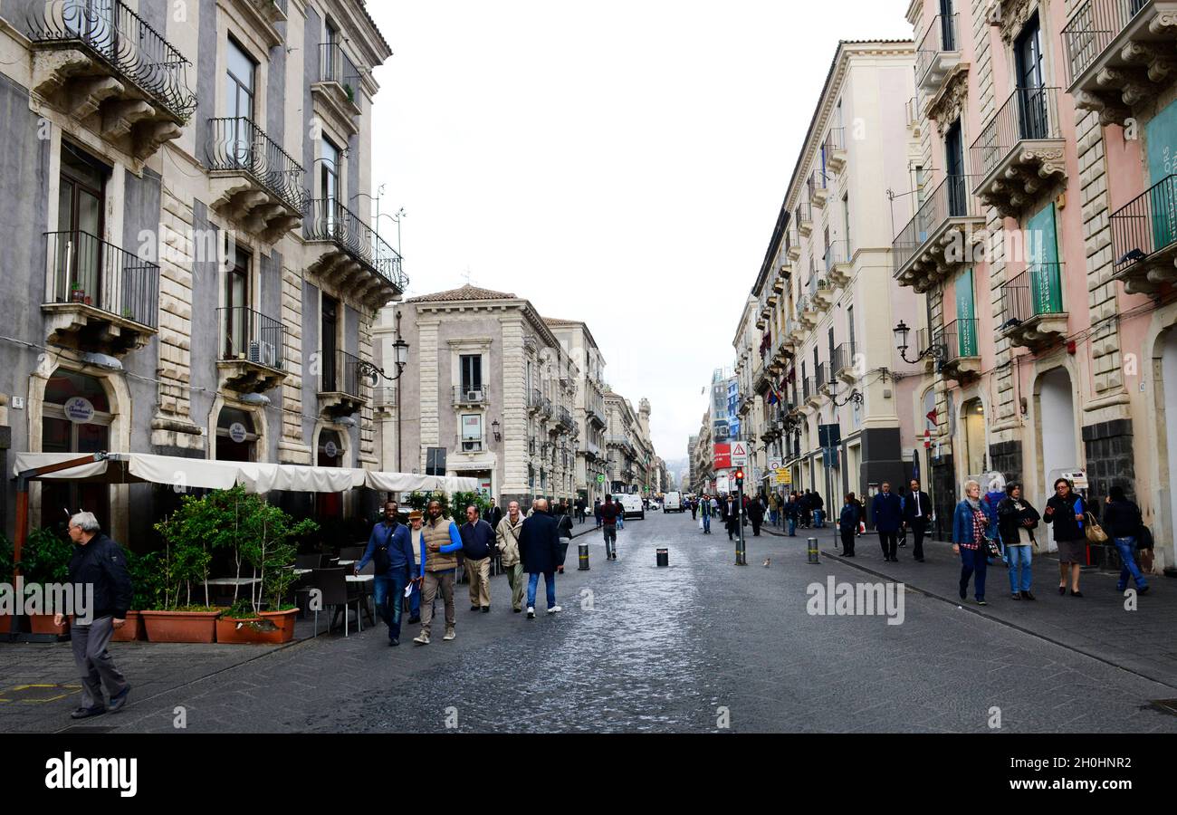 Via etnea hi-res stock photography and images - Alamy