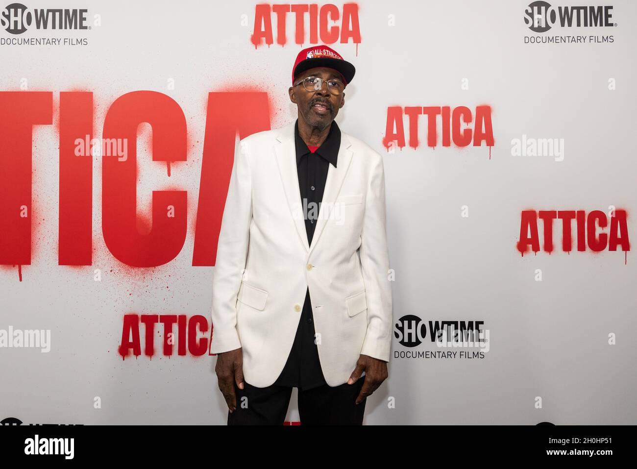 New York, USA. 12th Oct, 2021. Attica survivor Daniel Sheppard attends ...