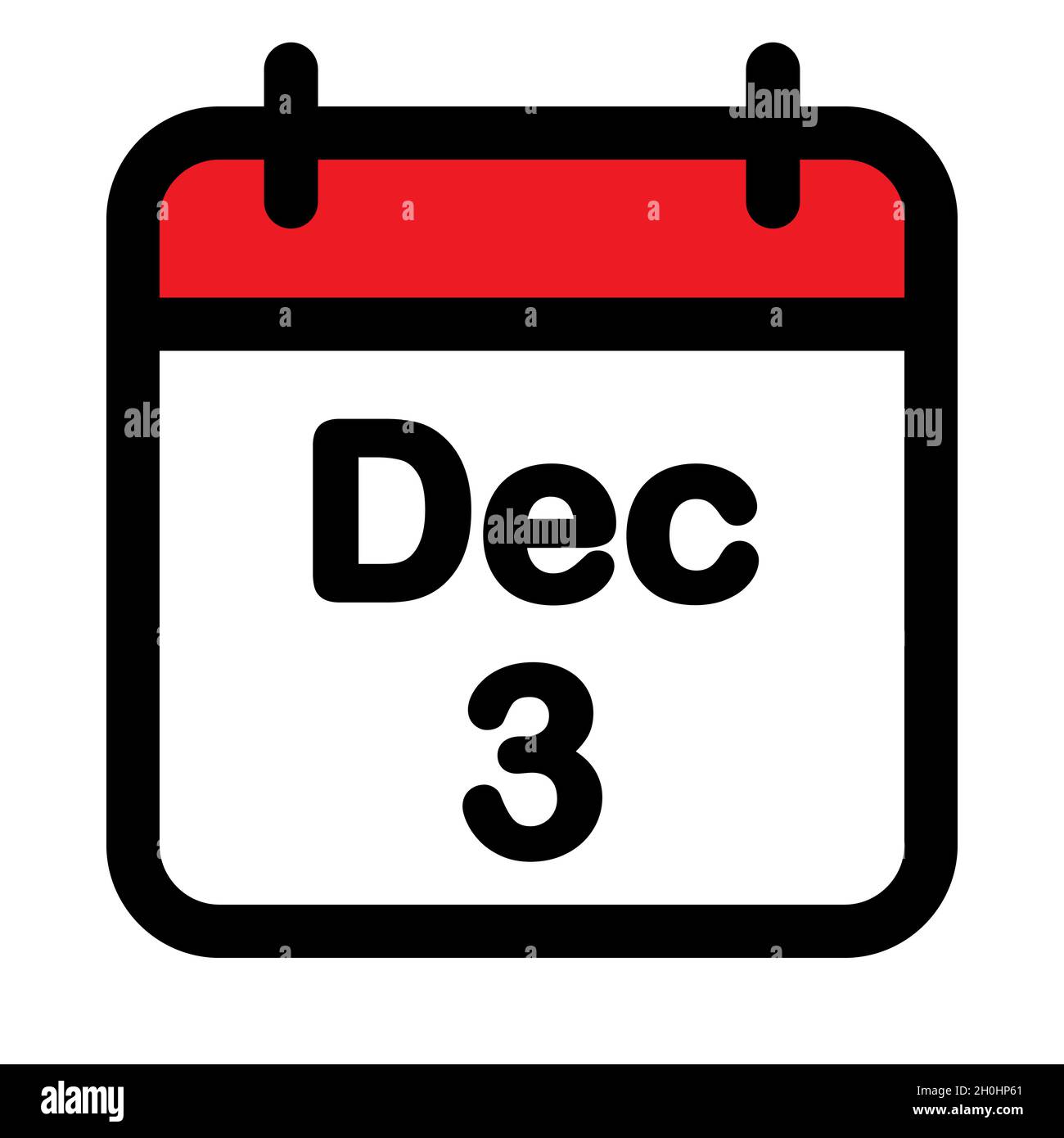 Calender icon third December, vector illustration Stock Vector Image ...