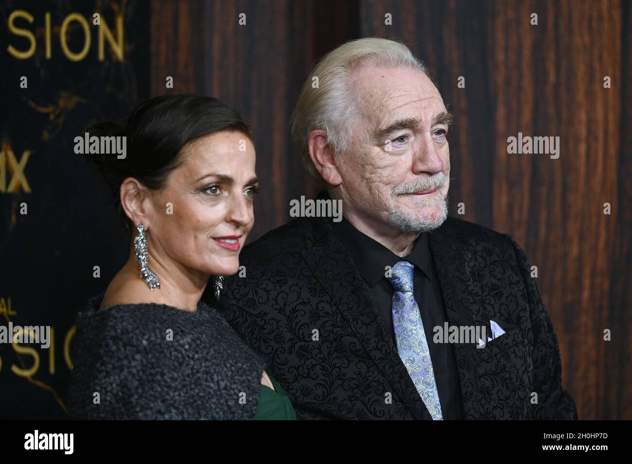 New York, USA. 12th Oct, 2021. (L-R) Nicole Ansari-Cox and Brian Cox ...