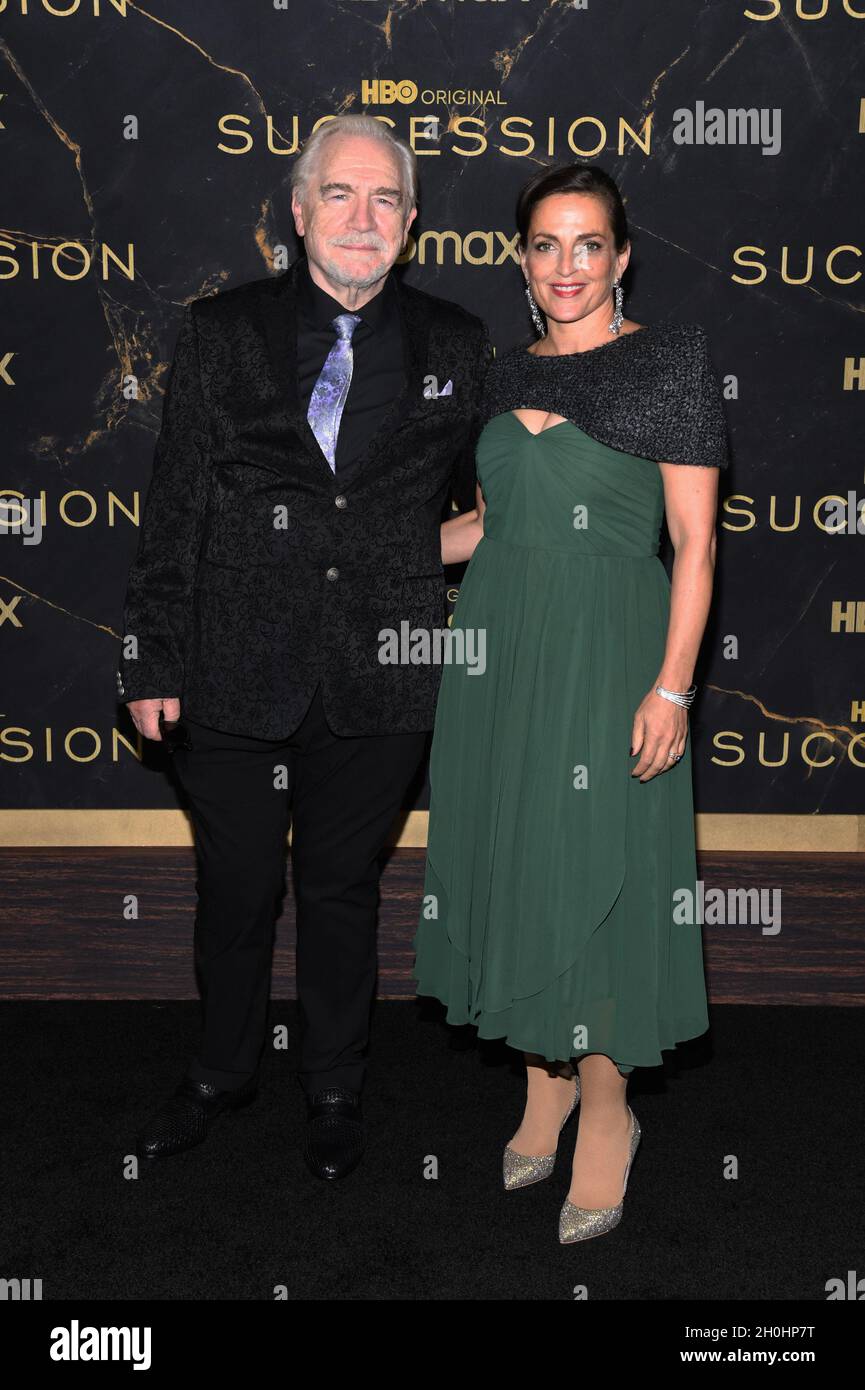 New York, USA. 12th Oct, 2021. (L-R) Brian Cox and Nicole Ansari-Cox ...