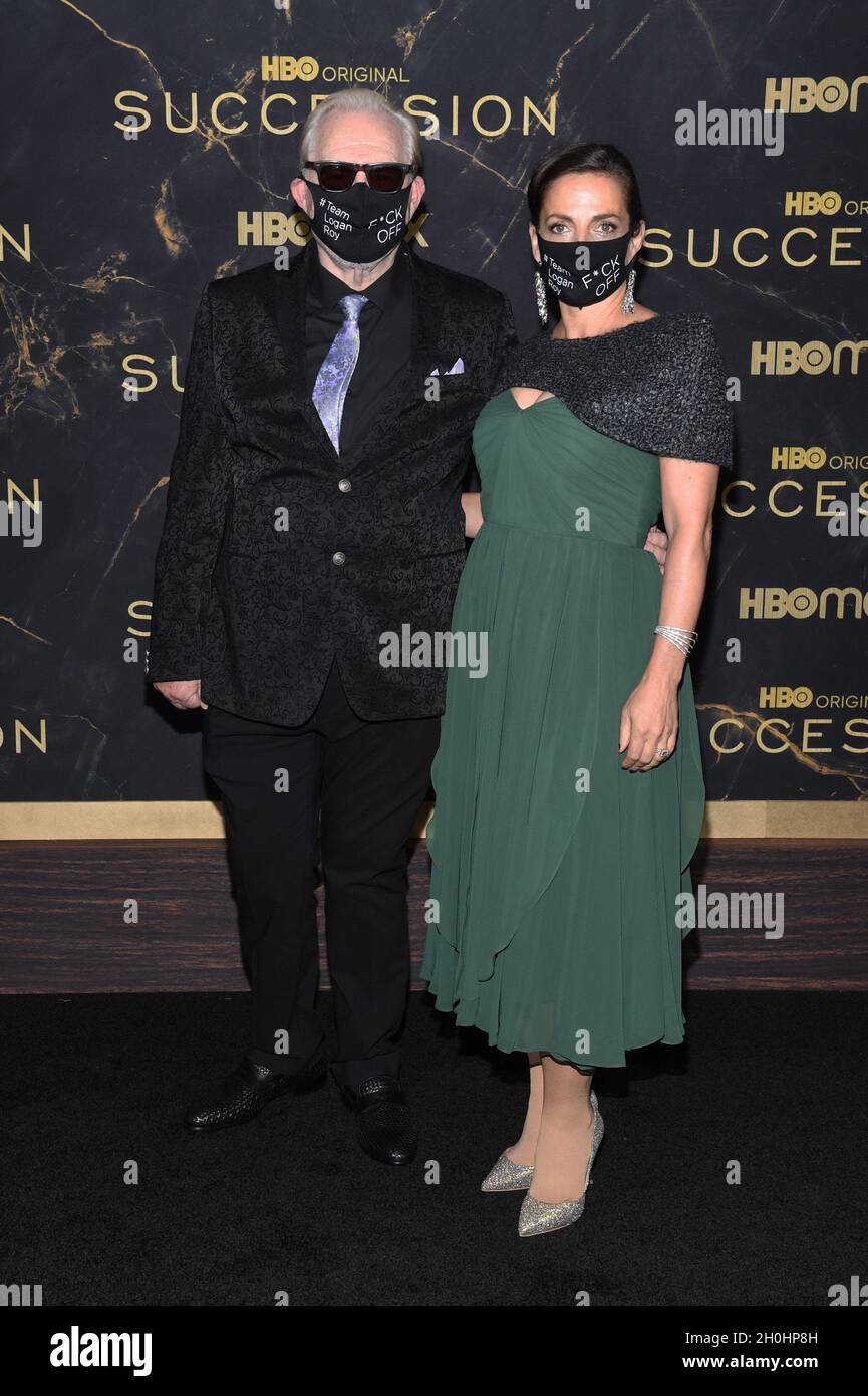 New York, USA. 12th Oct, 2021. (L-R) Brian Cox and Nicole Ansari-Cox ...