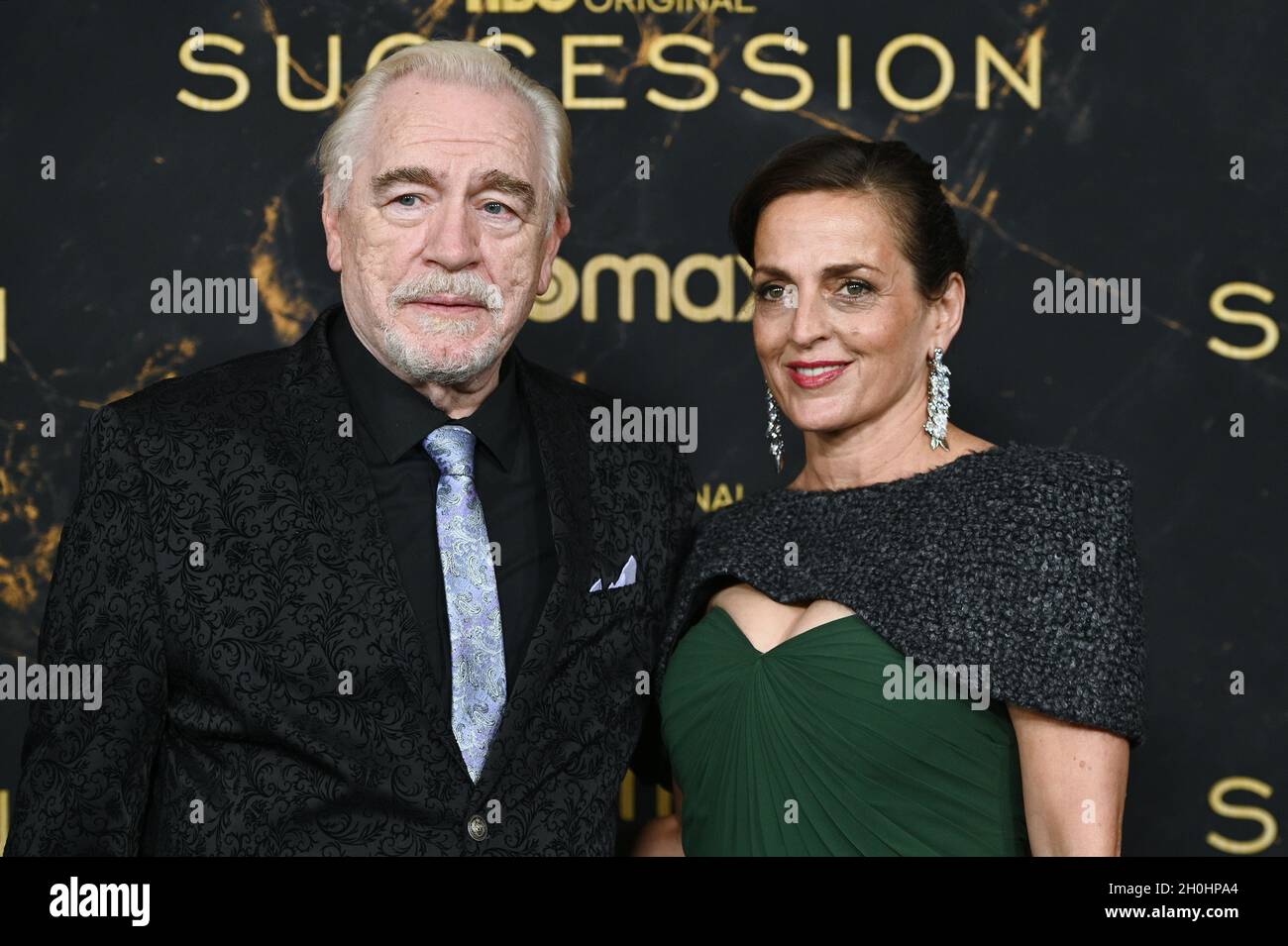New York, USA. 12th Oct, 2021. (L-R) Brian Cox and Nicole Ansari-Cox ...
