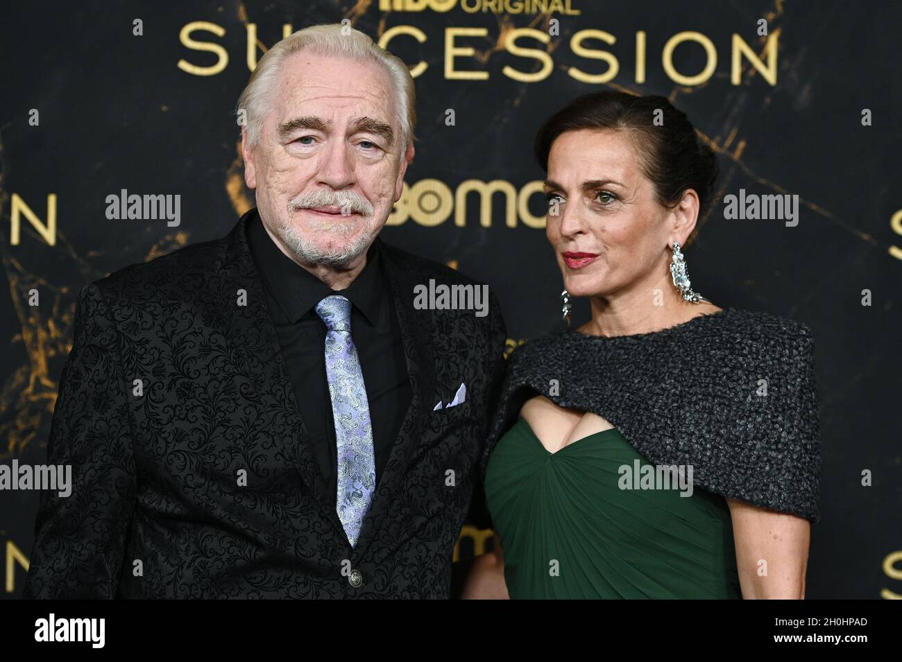 New York, USA. 12th Oct, 2021. (L-R) Brian Cox and Nicole Ansari-Cox ...