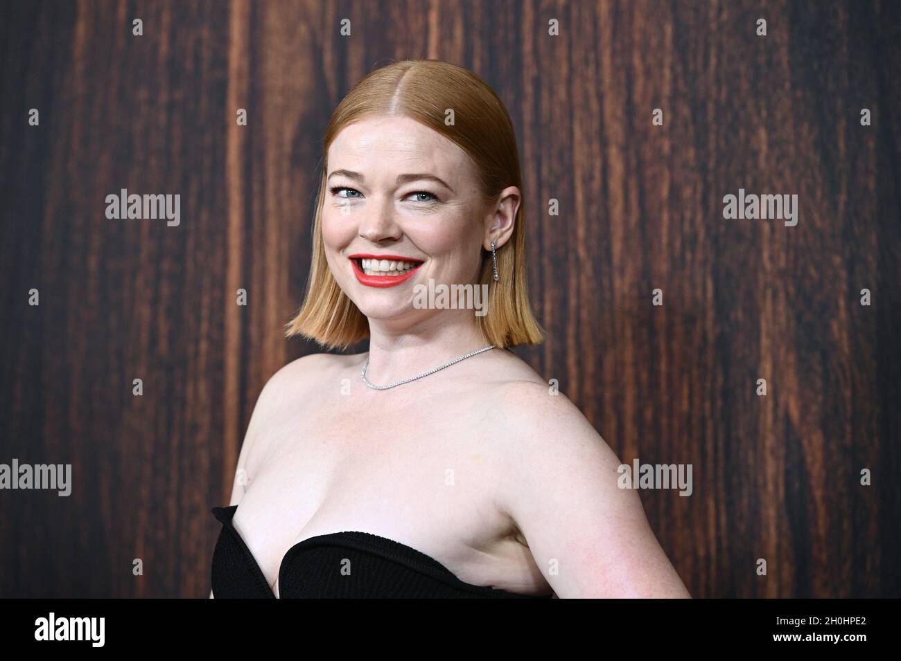 New York, NY, October 12, 2021. Sarah Snook attends HBO's "Succession" Season 3 Premiere at the ...