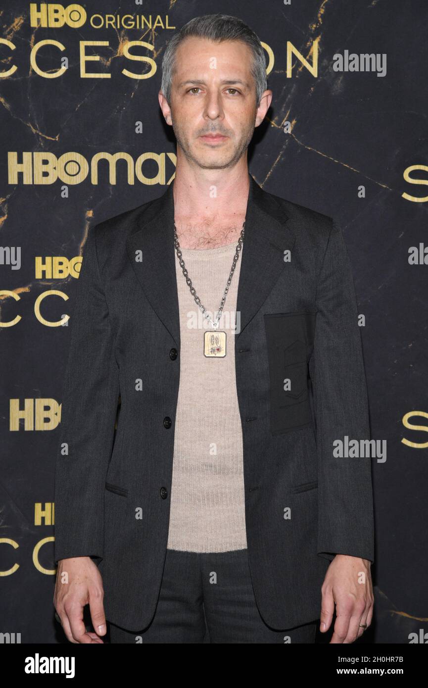 New York, NY, October 12, 2021. Jeremy Strong attends HBO's "Succession ...