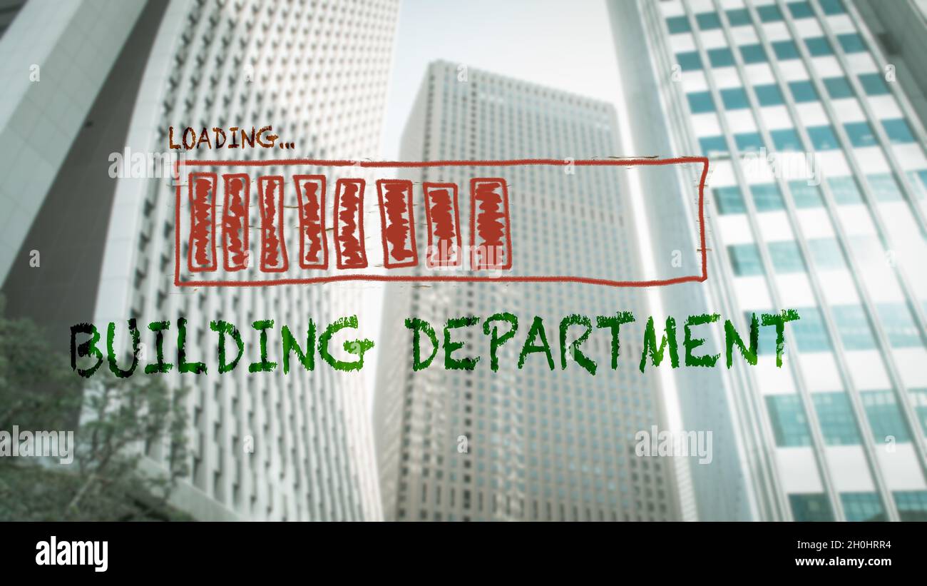 Street Sign the Direction Way to Building Department Stock Photo - Alamy
