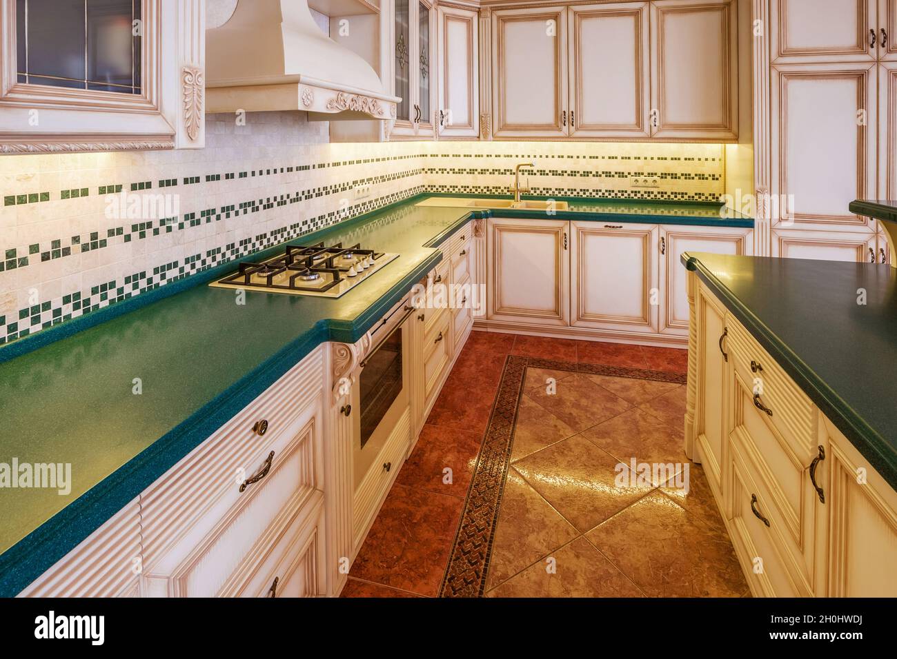 Modern kitchen interior Stock Photo - Alamy