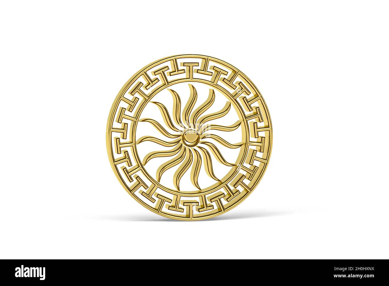 Ancient Greek civilization - Golden art and culture icon isolated on ...