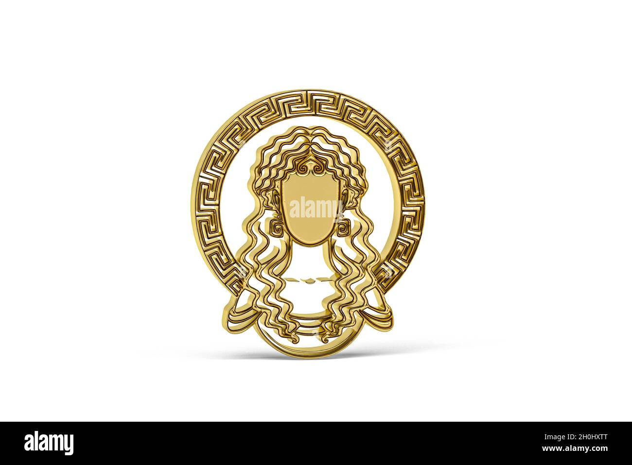 Ancient Greek civilization - Golden art and culture icon isolated on ...