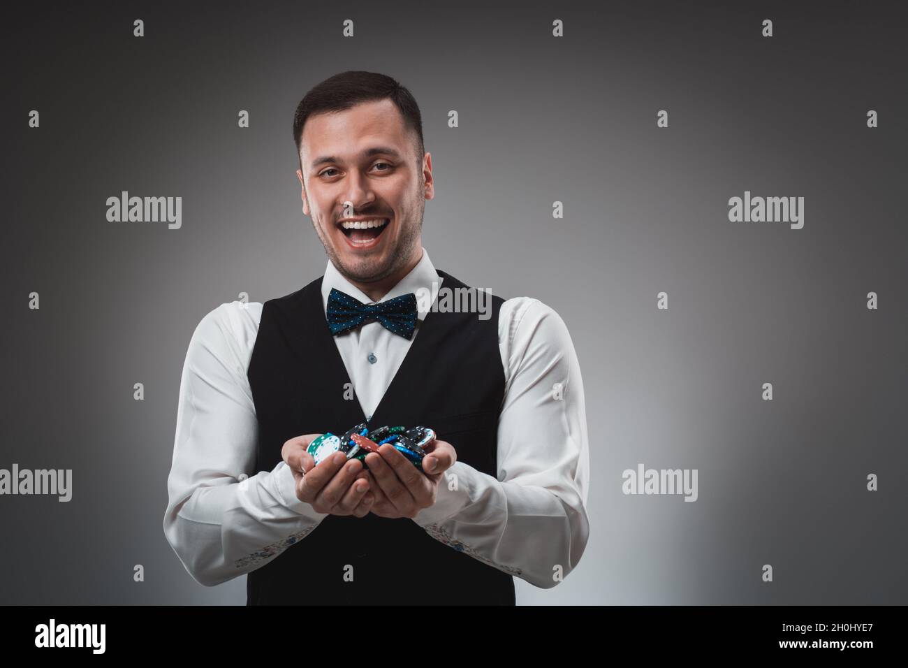 Poker player eyes hi-res stock photography and images - Alamy