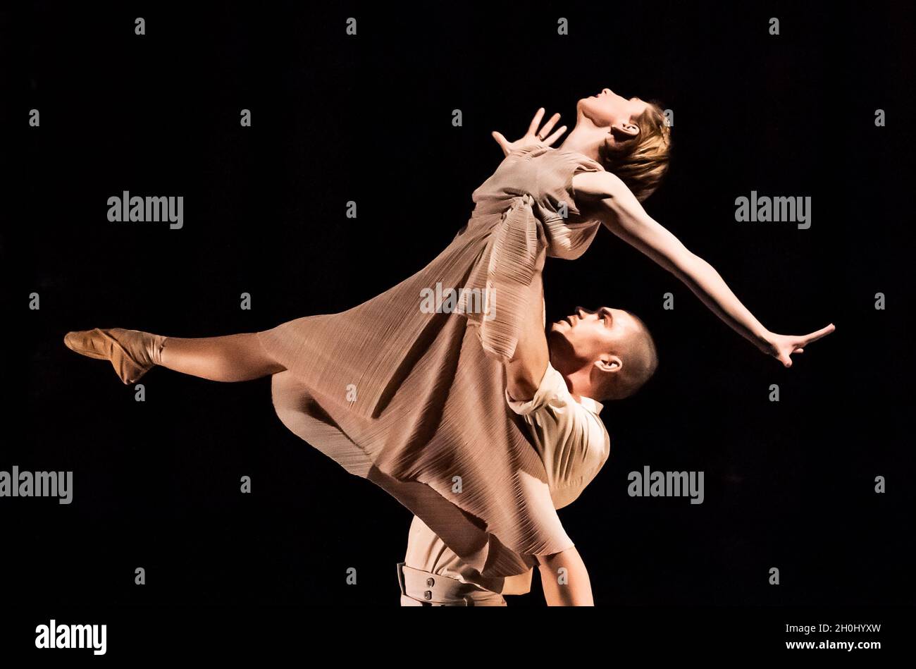 Dancers from DeNada Dance Theatre perform during a dress rehearsal for ...