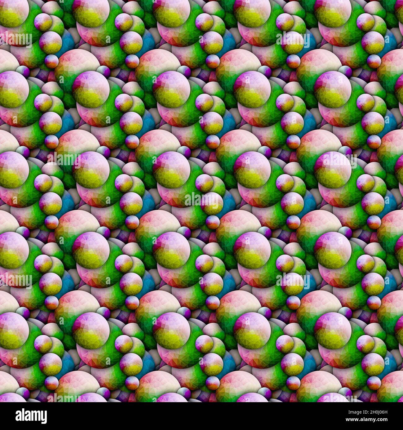 3D render of luxury background with embossed polygon balls pattern ...