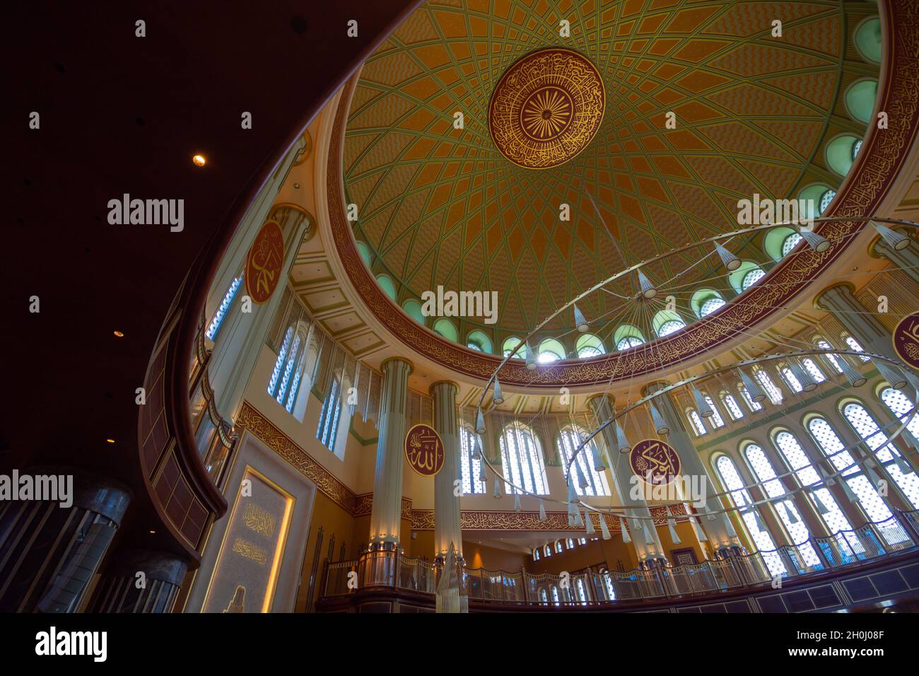 Istanbul Turkey - 9.6.2021: Interior of Taksim Mosque in Beyoglu ...