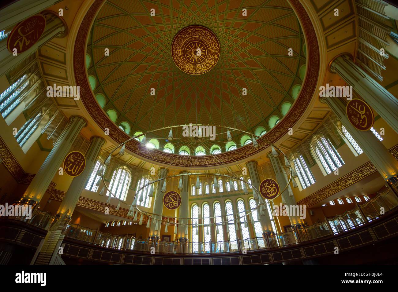 Istanbul Turkey - 9.6.2021: Interior of Taksim Mosque in Beyoglu ...