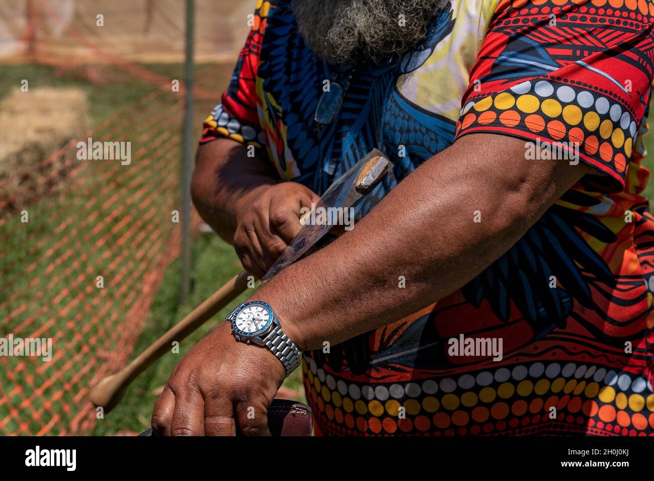 Eungella, Queensland, Australia - October 2021: A bearded aboriginal ...